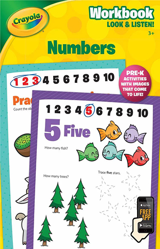 Crayola Numbers Workbook - 810051460551