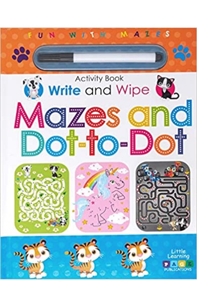 Write and Wipe Mazes and Dot-To-Dot - 9781951086497